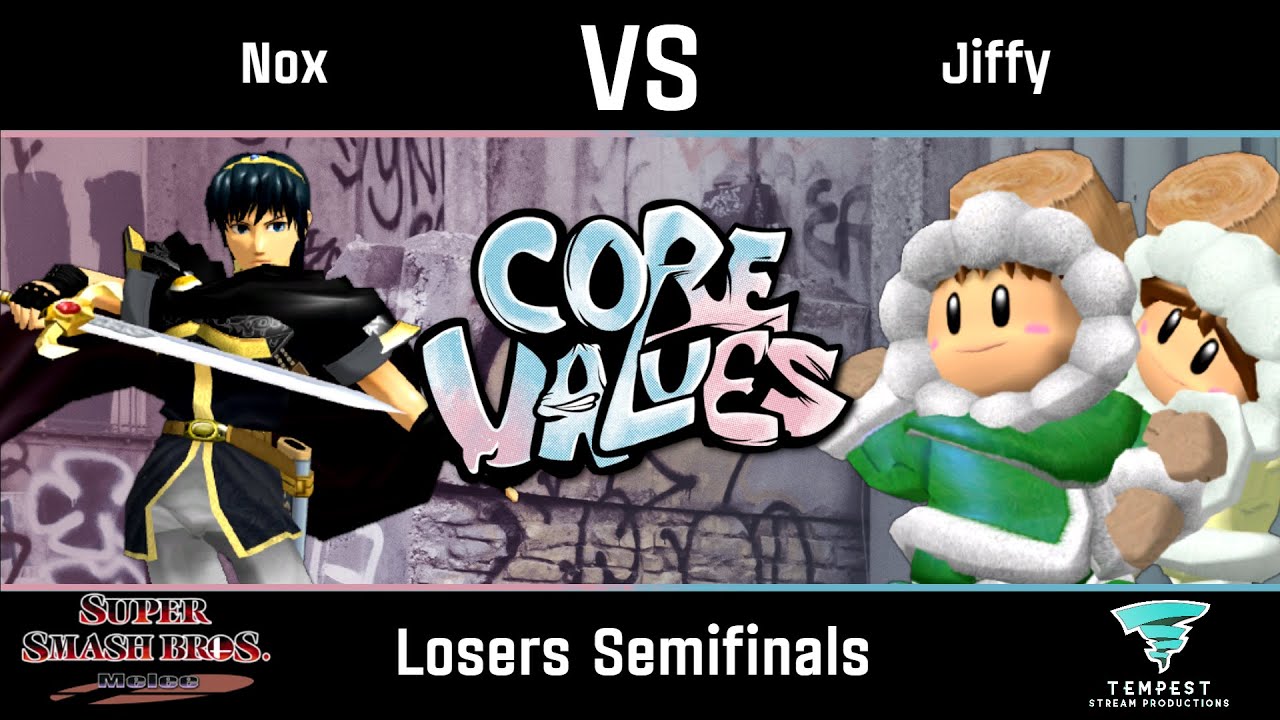 Nox (Marth) vs Jiffy (Ice Climbers) - Melee Losers Semifinals - CORE ...