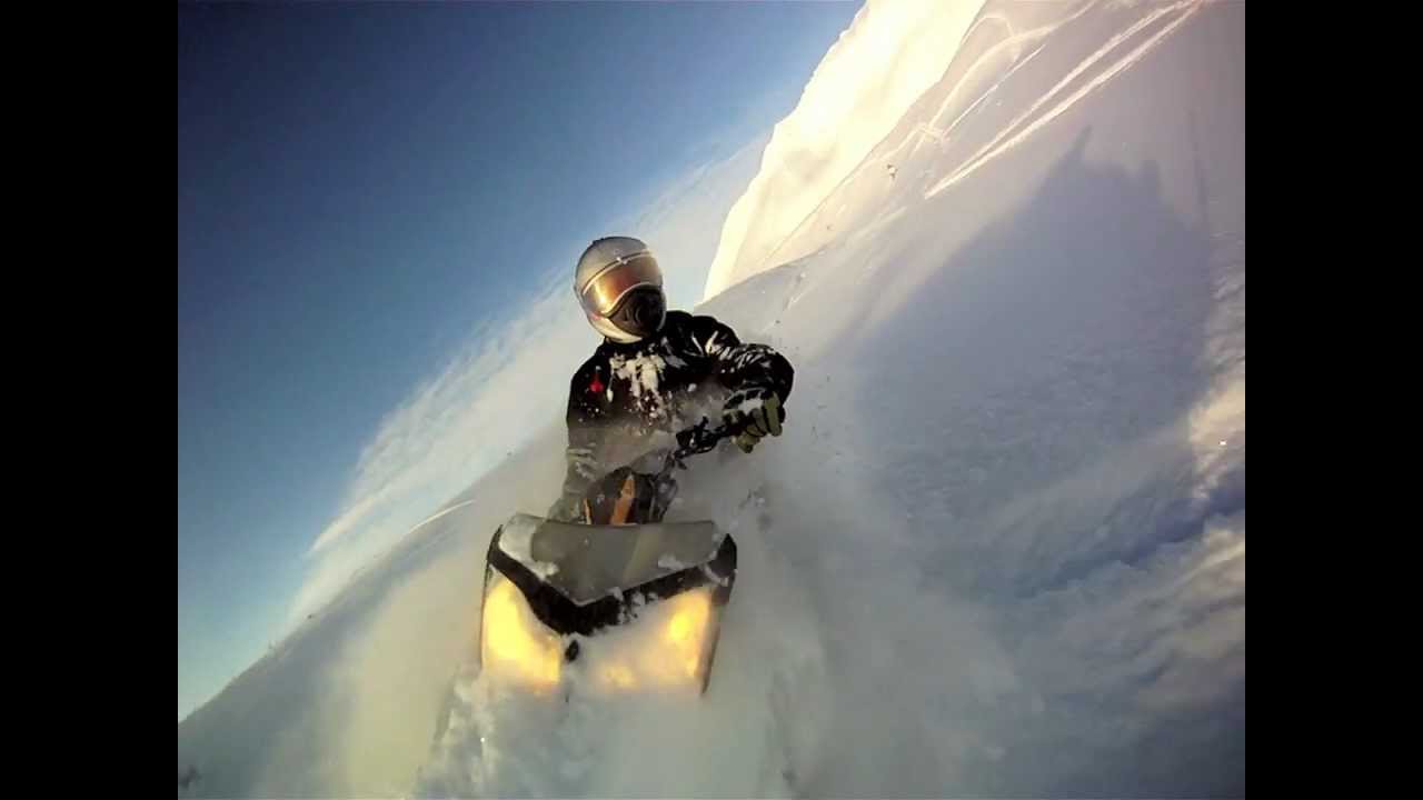 Backpack mount video showing Snowmobile Slow Motion Edit by VuVantage ...