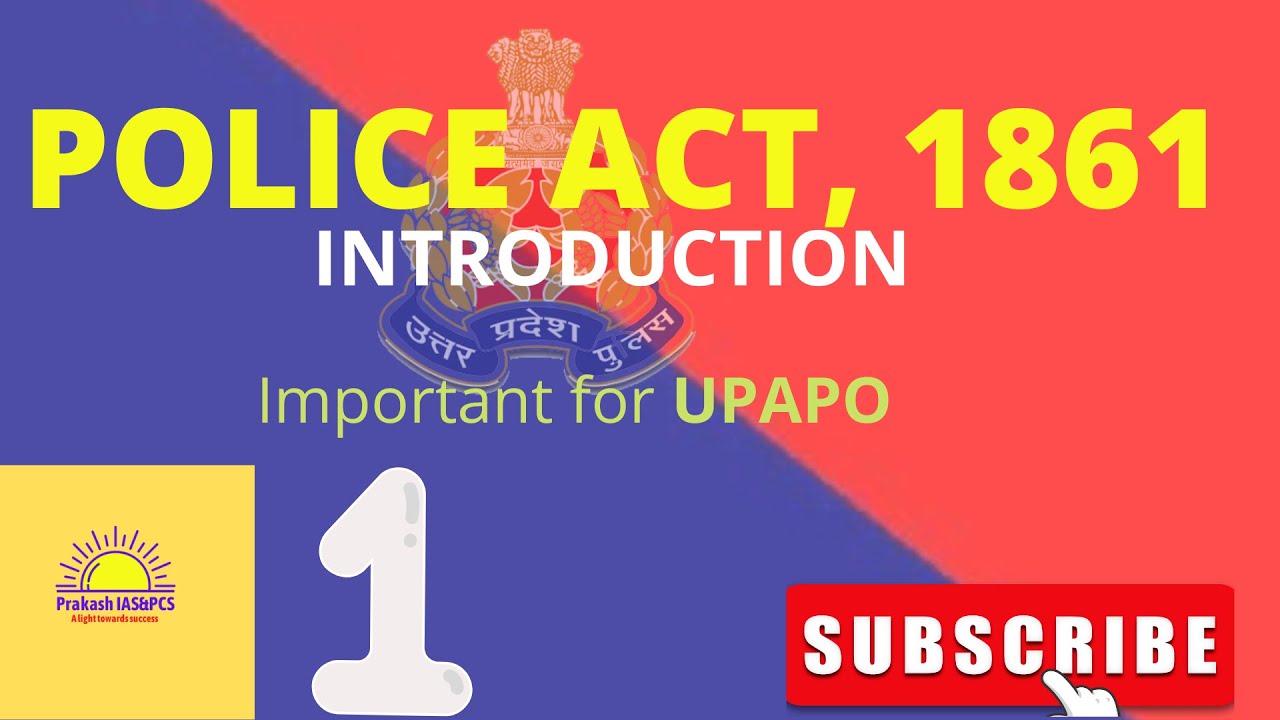 Police Act ,1861 | Part -1 - YouTube