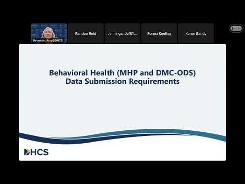 DHCS Managed Care Data Quality Monitoring Webinar Series: Behavioral Health Short Doyle - YouTube