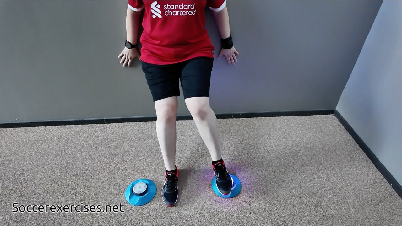 Side Tap BlazePod Wall Sit Challenge 💥 by @Soccer-Exercises - YouTube
