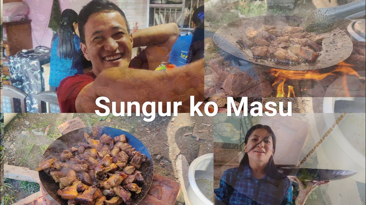 Sungur ko masu || Pork meat ||Hami Limbu honita #meat #recipe #cooking ...