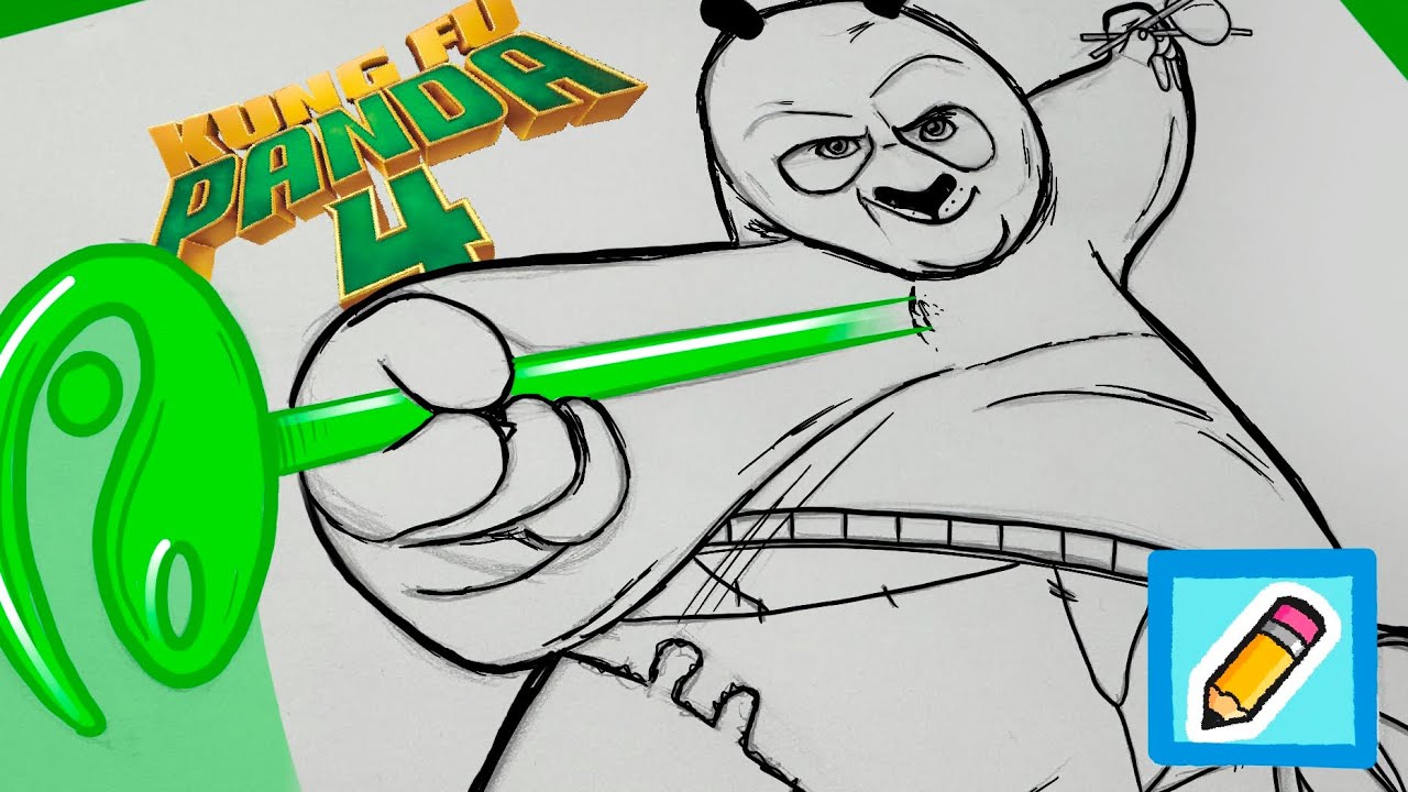 How To Draw PO From "Kung Fu Panda 4"(2024)| #howto #drawing - YouTube