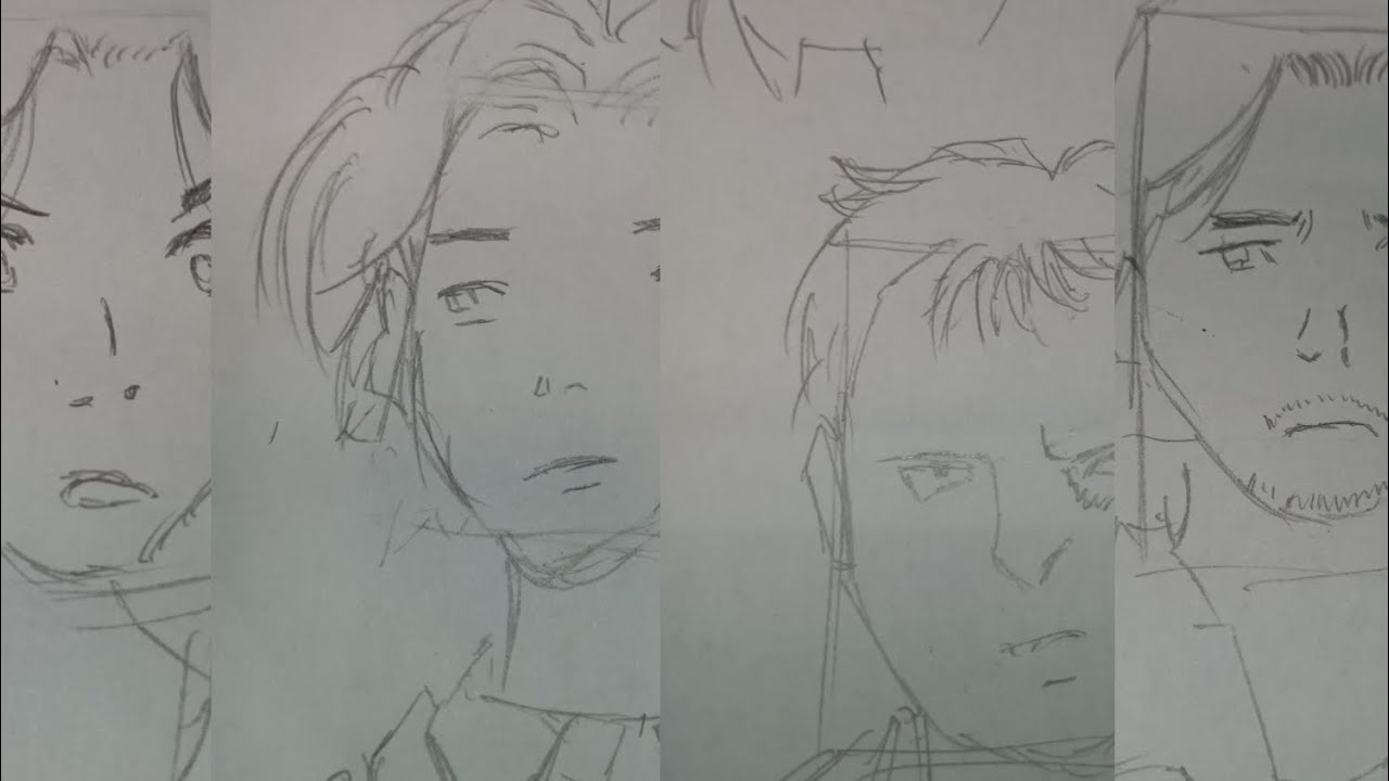Practice drawing 5 manga faces||Box method. - YouTube