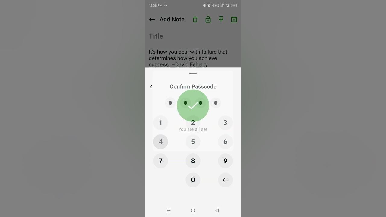 Note app with passcode. #kotlin Source code: https://github.com ...
