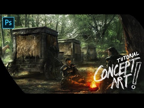 How to CREATE THIS? - Concept Art Tutorial Photoshop - YouTube