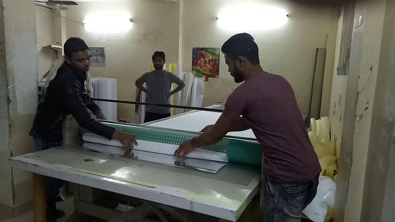 Lamination, Pasting on vinyl - YouTube