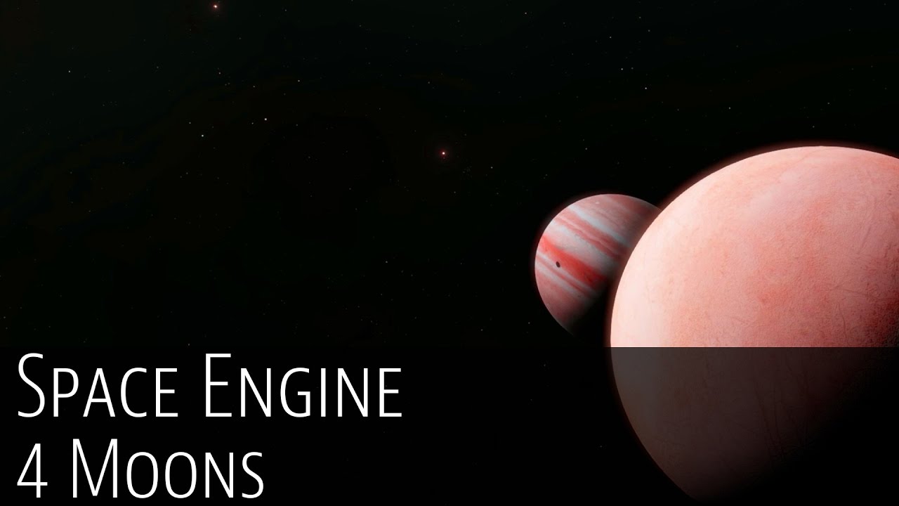 Space Engine "4 Moons" - YouTube