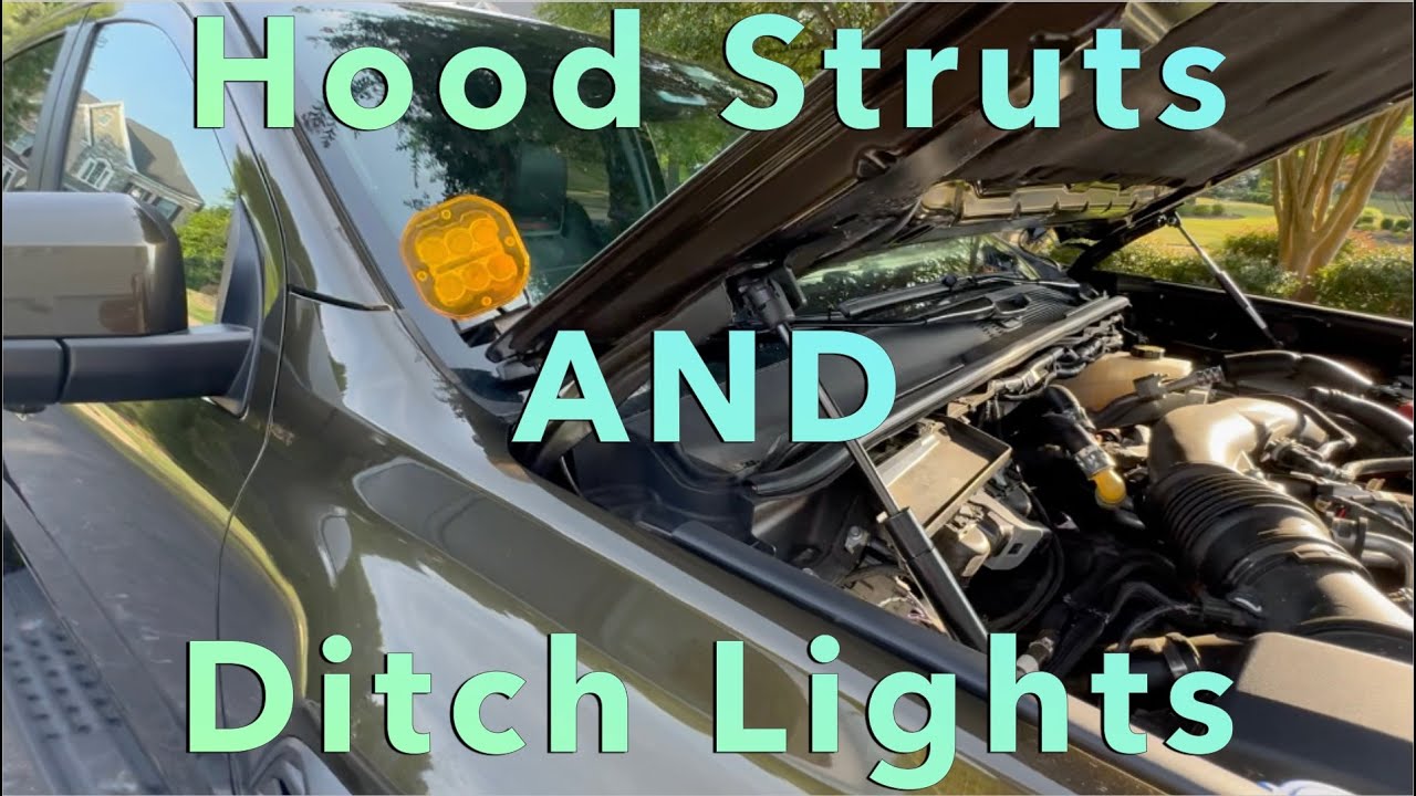 2024 Ranger Raptor Hood Strut / Ditch Light combo install... maybe not ...
