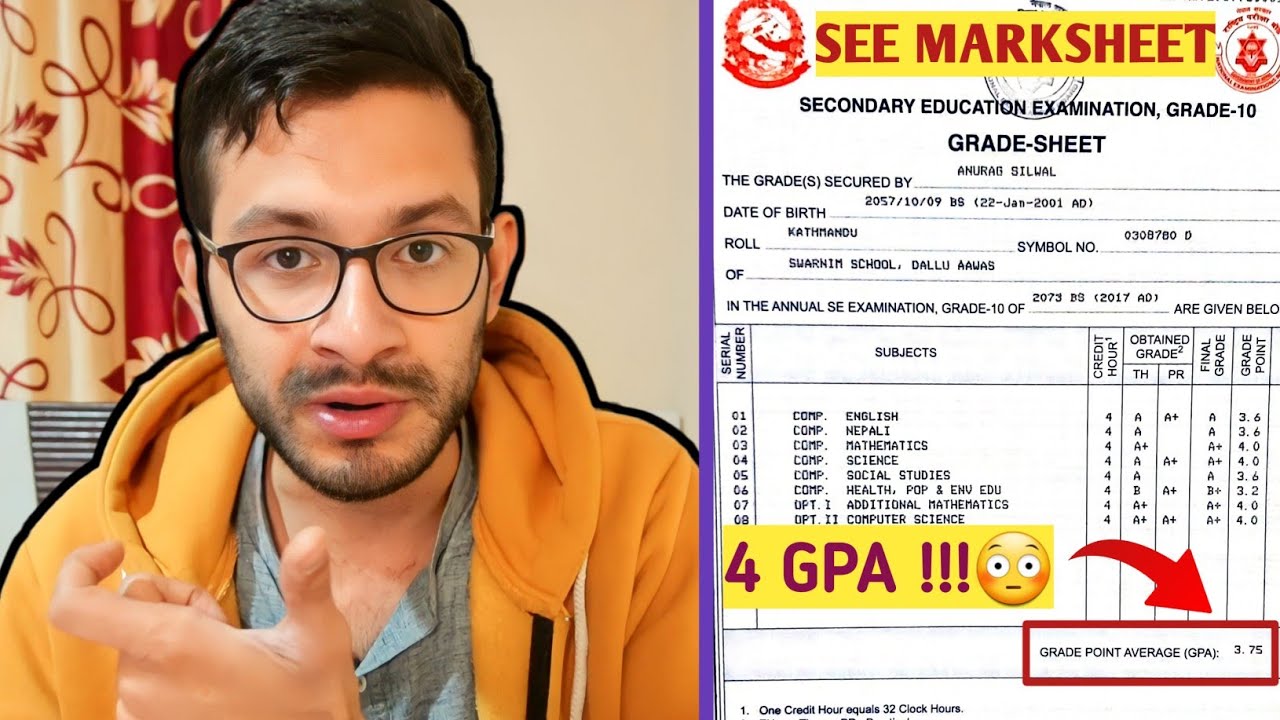 I got 4 GPA in SEE?😳| My SEE Marksheet Revealed🔥| Anurag Silwal - YouTube