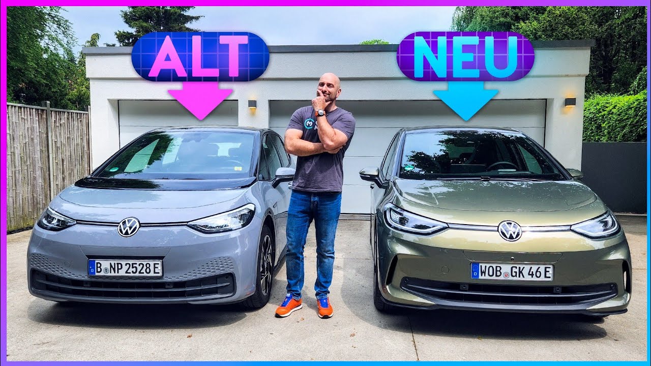 VW ID.3 NEU vs. ALT: Nur hübschere Scheinwerfer? - YouTube