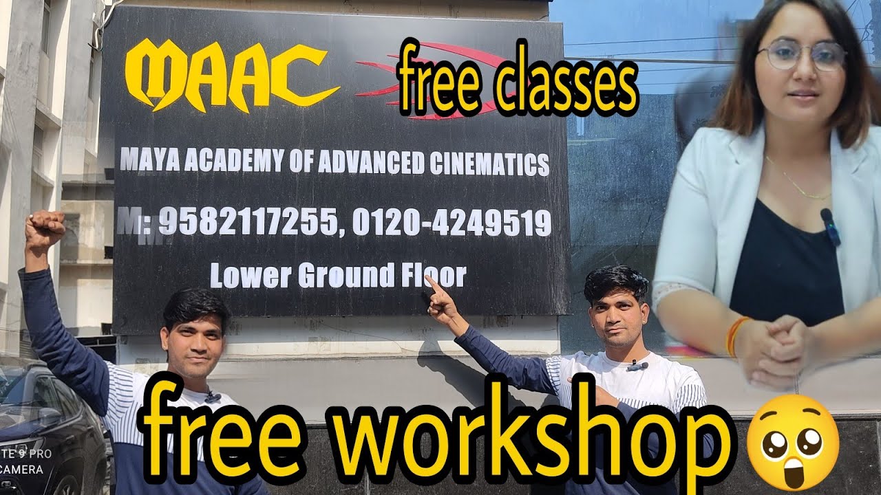Maac Animation Institution / 2 Days Free Workshop / Video Editing ...