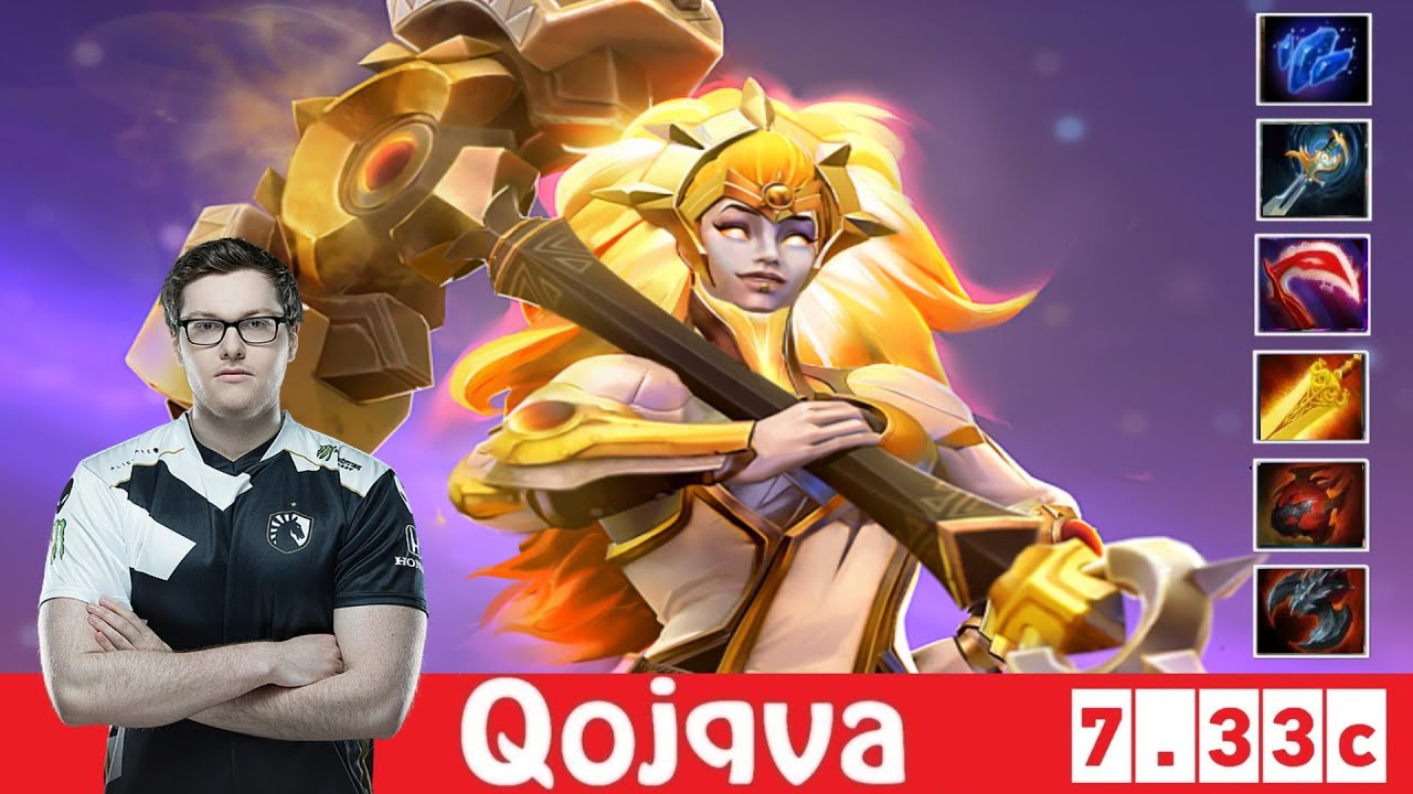 [DOTA 2] Qojqva the DAWNBREAKER [OFFLANE] [7.33c] - YouTube