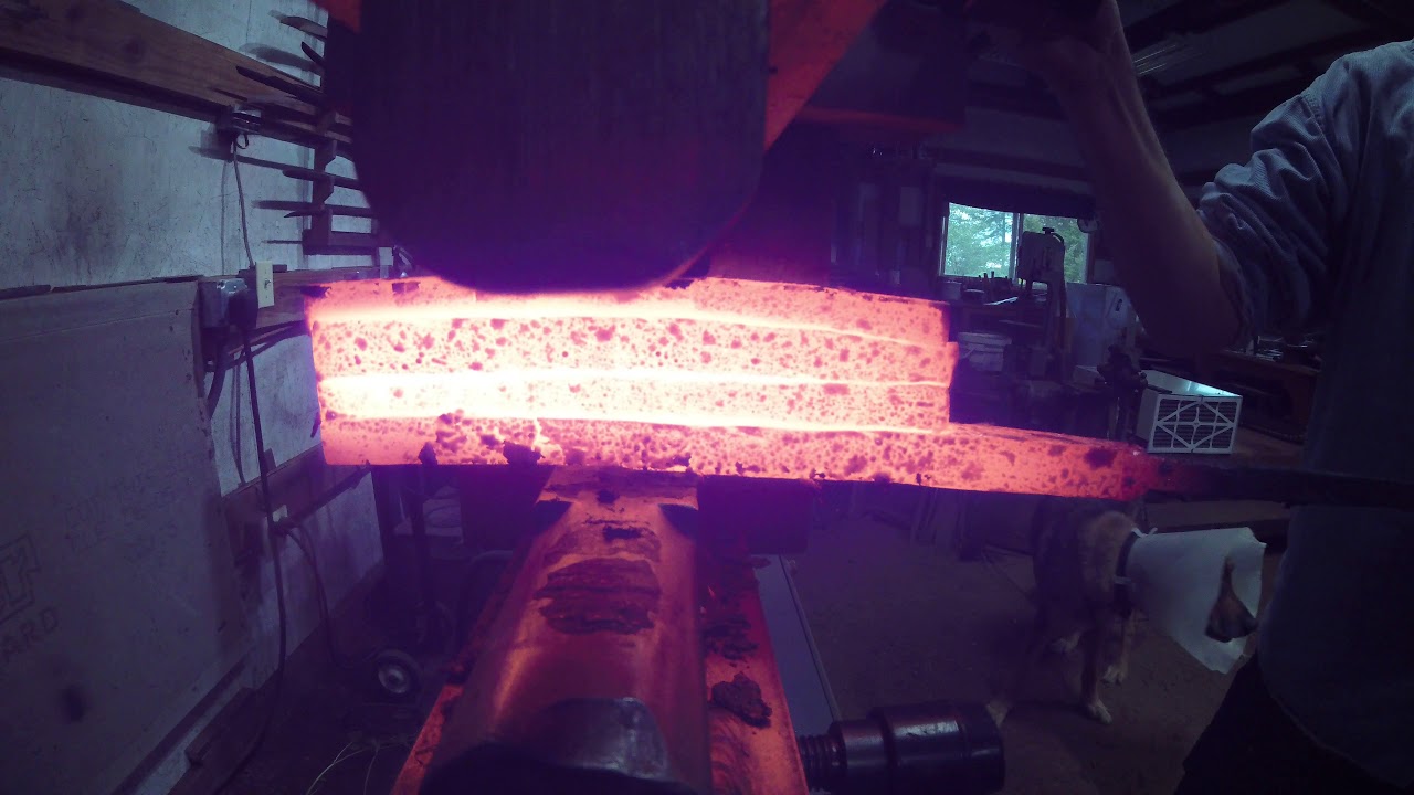 Press Eye View of a stack weld - YouTube