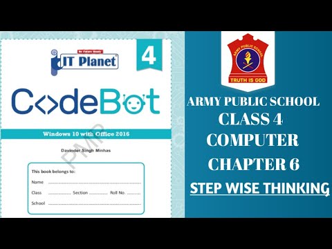 APS class 4 COMPUTER | Chapter 6 | STEP WISE THINKING | COMPUTER BOOK (PART 6) @NKS CLASSES ...