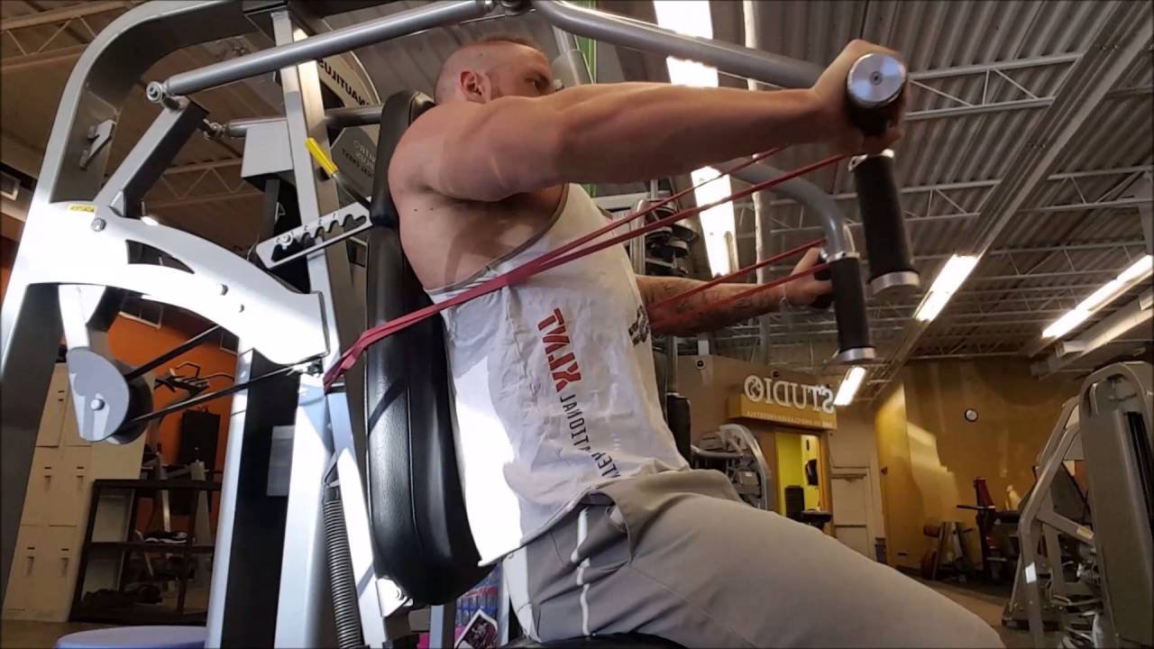 Seated Chest Press Machine - YouTube