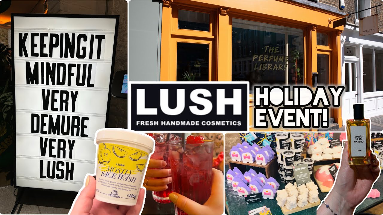 LUSH CHRISTMAS 2024 PRODUCTS IN PERSON 😱| LONDON EVENT!- NEW PRODUCTS ...