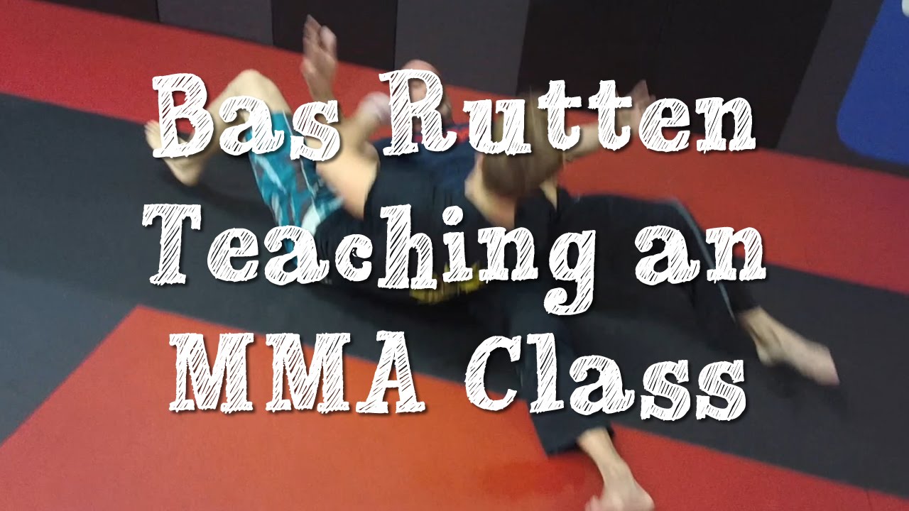 Bas Rutten Teaching an MMA Class - YouTube