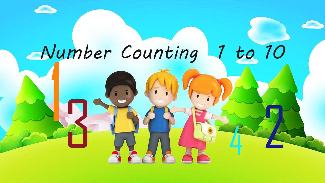 Learn 1 to 10 Numbers |123 Number Names |1234 Counting for Kids ...