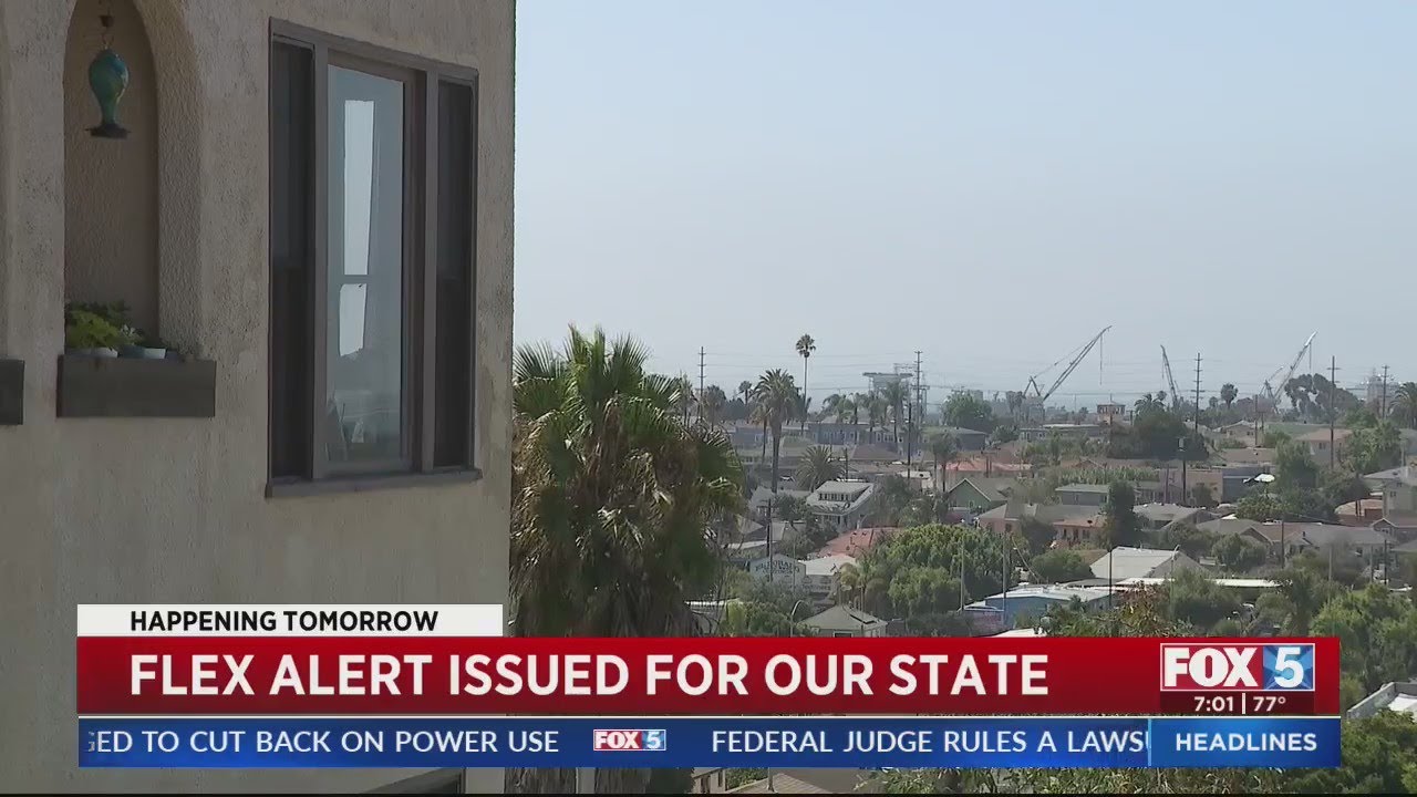 Flex Alert Issued For California - YouTube