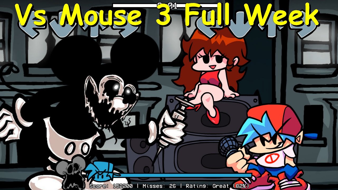 Vs Mouse 3 Full Week - Friday Night Funkin' Mod - YouTube