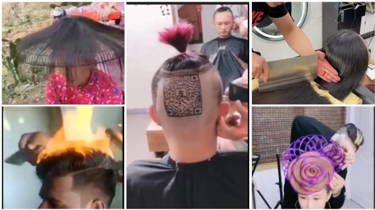 Most weird Haircut | Haircut design | Funny haircut | Hair cut style ...