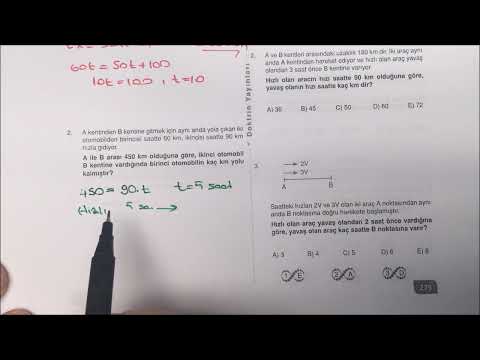22 Hareket Problemleri Sıfırdan Sonsuza Matematik Kitabı