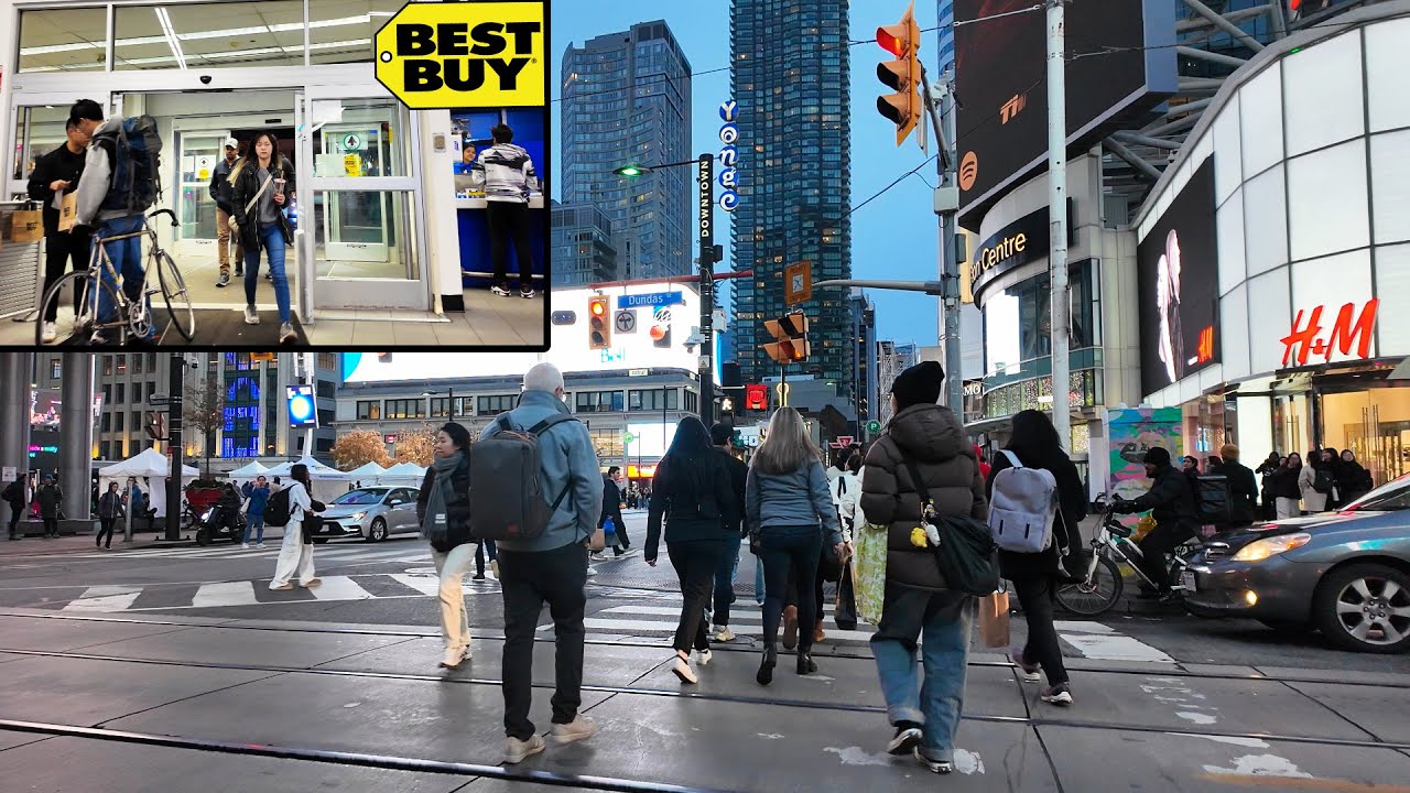 Early "Black Friday" Toronto Walk from Bloor-Yonge to Best Buy (Nov ...