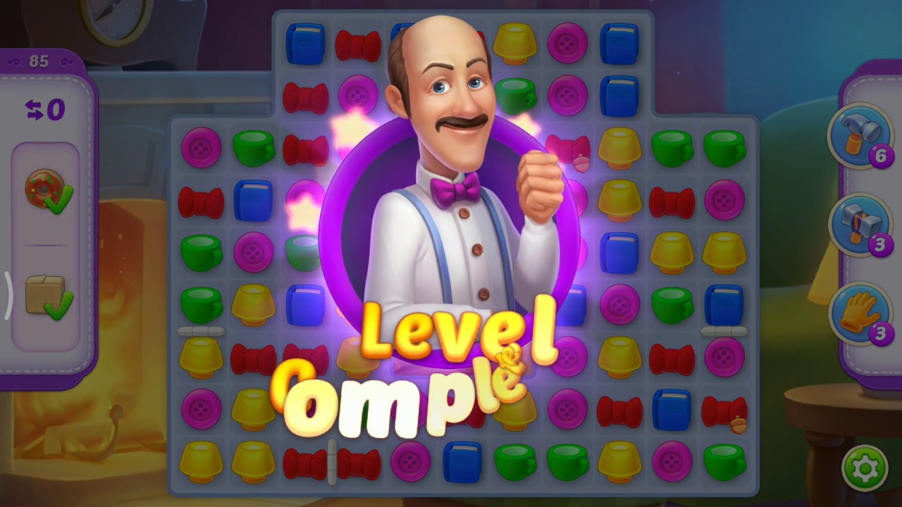 homescapes level 85 - hard - YouTube