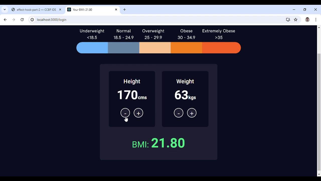 Bmi Calculator React Html Css Javascript Reactfrontend Software Youtube Viralvideo