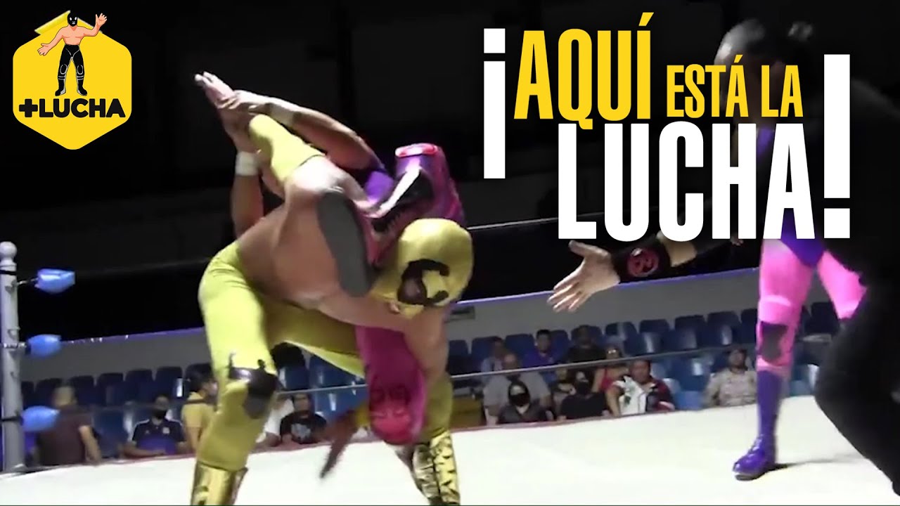 La primera lucha del Villano IV sin máscara desde la Arena Querétaro en ...