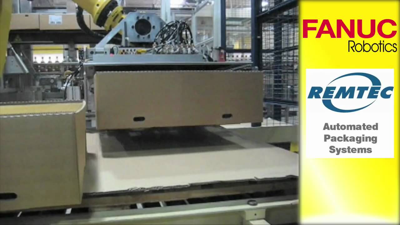 R-2000iB Depalletizing Cartons - FANUC Robotics Industrial Automation - YouTube