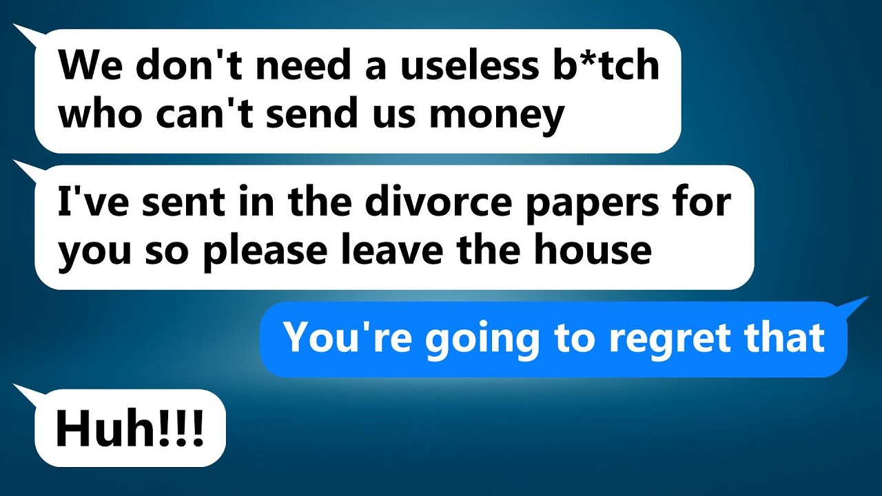 My sister-in-law felt I was only sponging off her brother and attempted ...