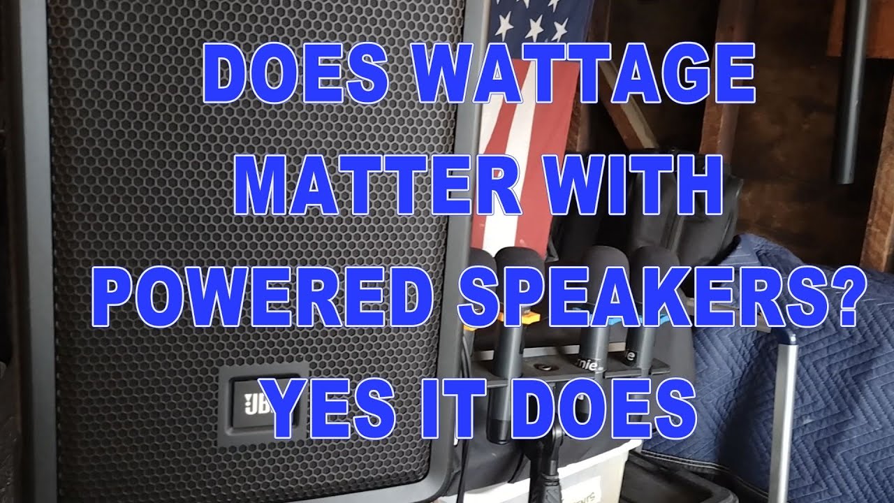 YES WATTS MATTER FOR A SPEAKER - YouTube