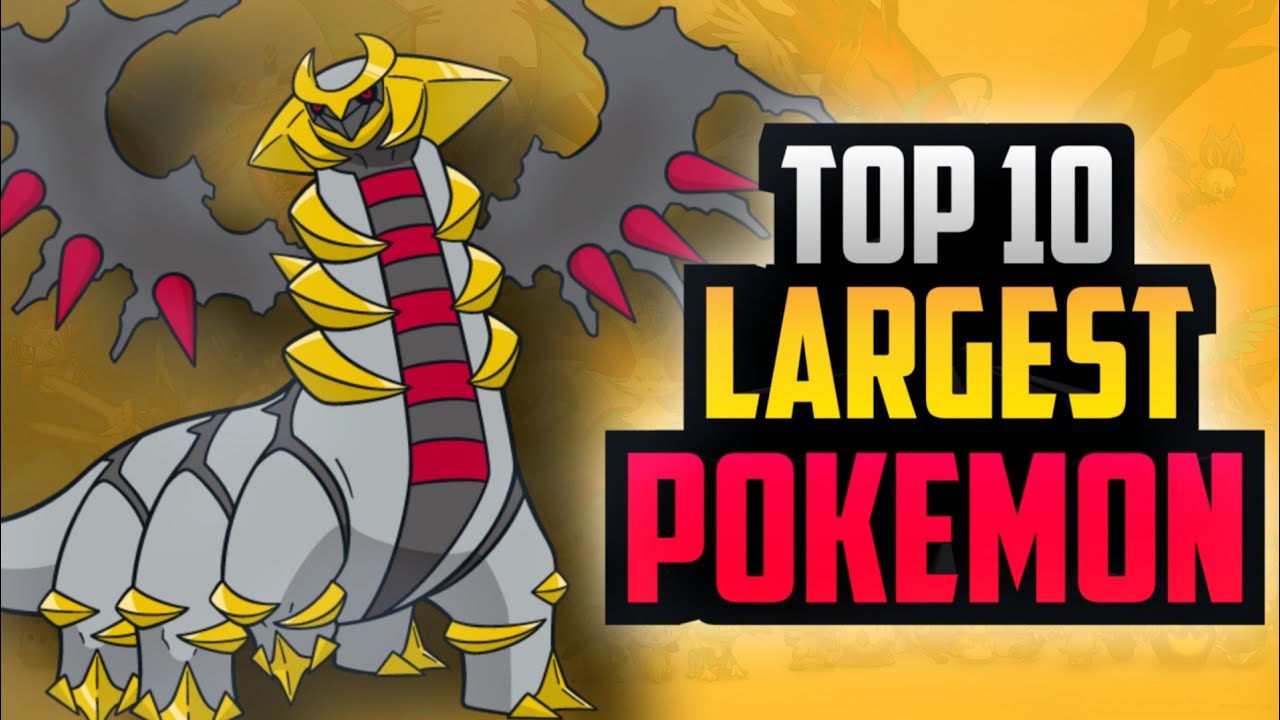 Top 10 Largest Pokemon || Top 10 Biggest Pokemon || By PokeZebi - YouTube
