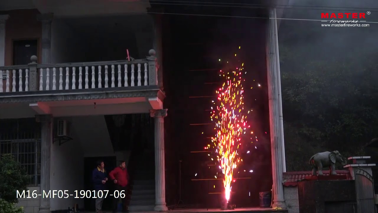 8Sec 5M Colorful Fountain Stage Fireworks Indoor Smokeless Fountain ...