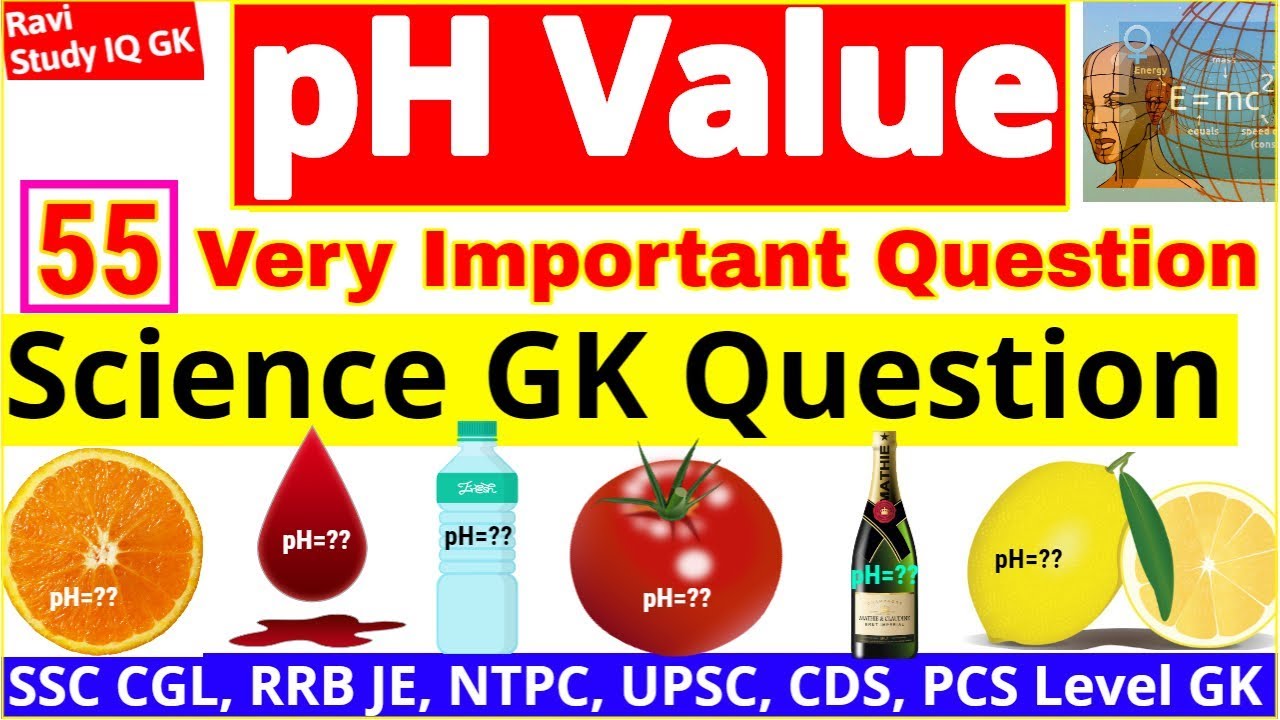 pH Value GK Question | pH value Important Question | Science GK in ...