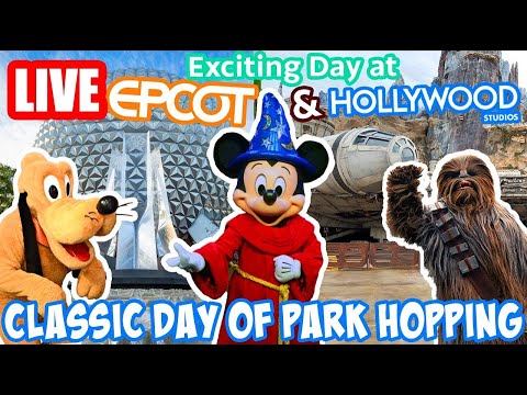 🔴Live: Night at Hollywood Studios & EPCOT! - Rides & Food & Wine Fun - Disney World Livestream