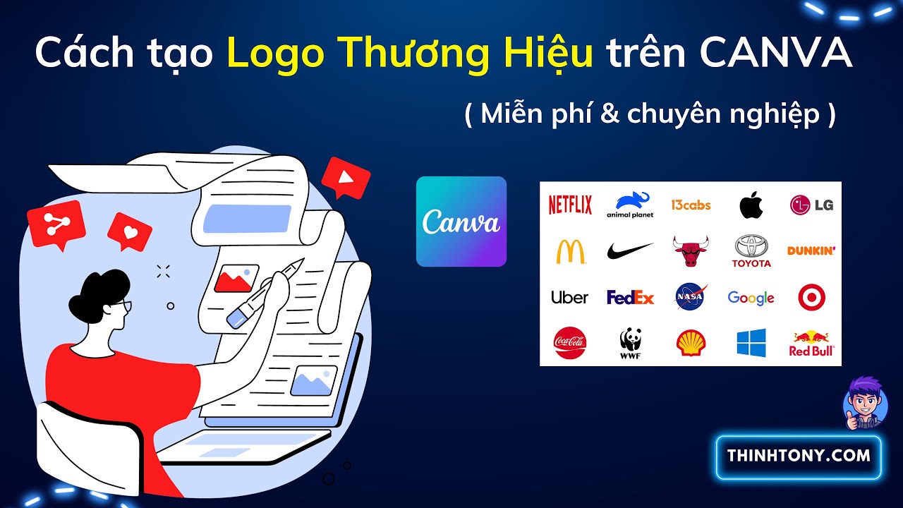 Hướng Dẫn Tạo Logo Trong 5 Phút - Hoàn Toàn Miễn Phí Trên Canva - YouTube