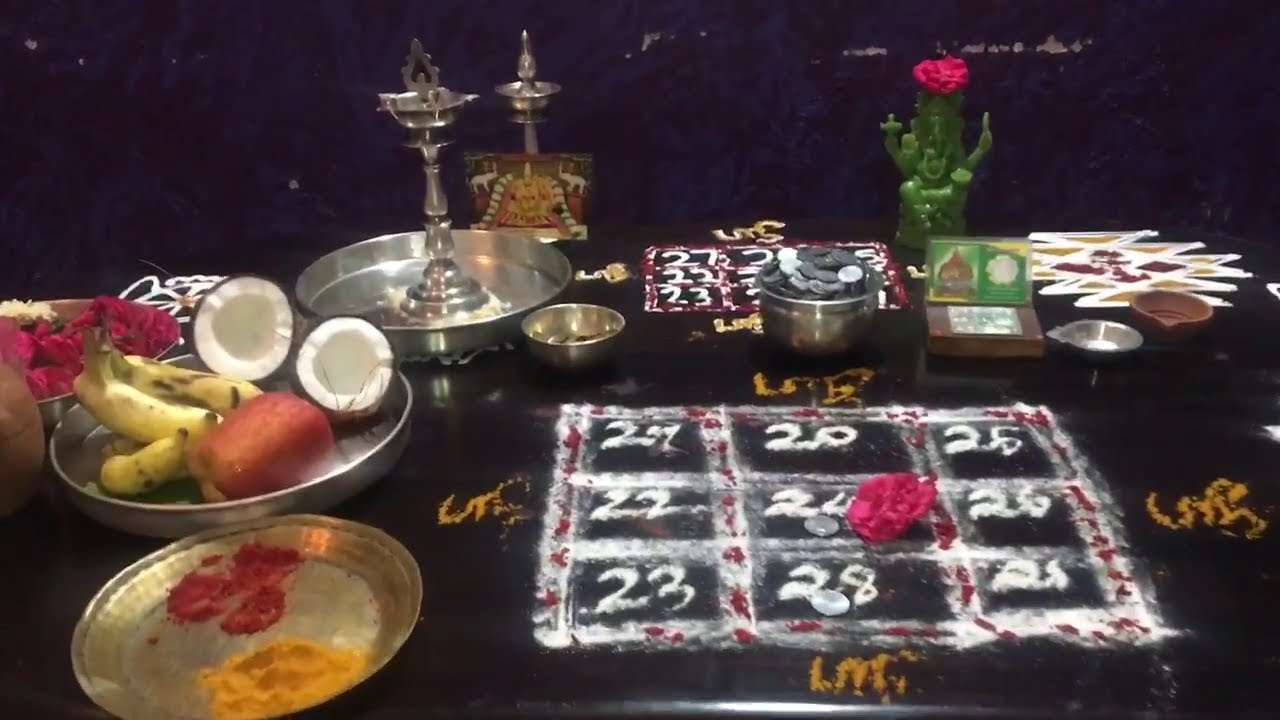 Lakshmi Kubera pooja | Kubera Kolam | Enna Petha Thayar - YouTube