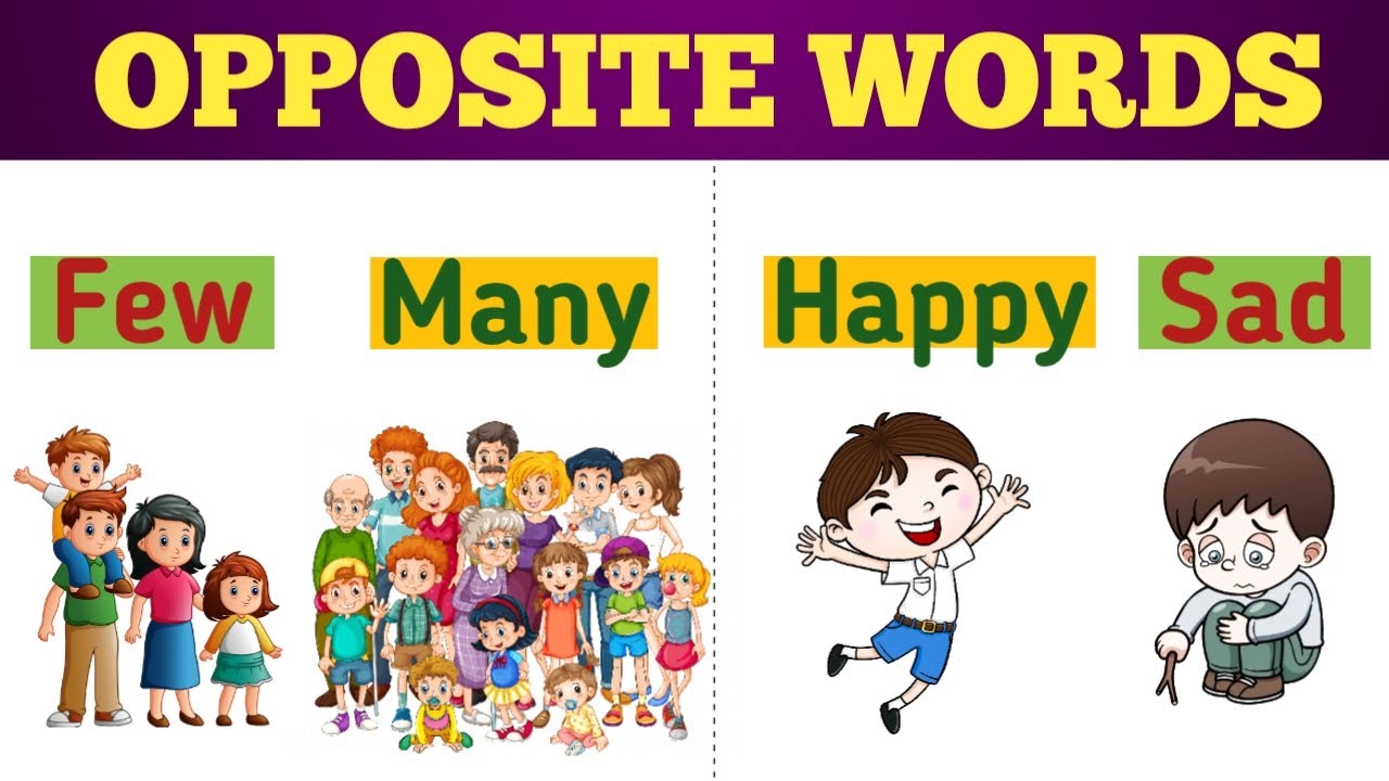Opposites words/ Opposite words for kids/Antonyms/English opposites ...
