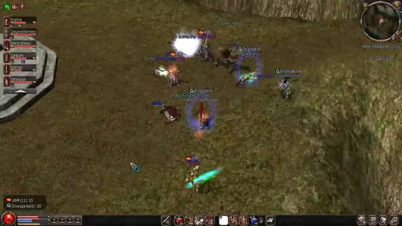 Metin2 US - Guild War - Evangarda Vs AMF 2 - YouTube
