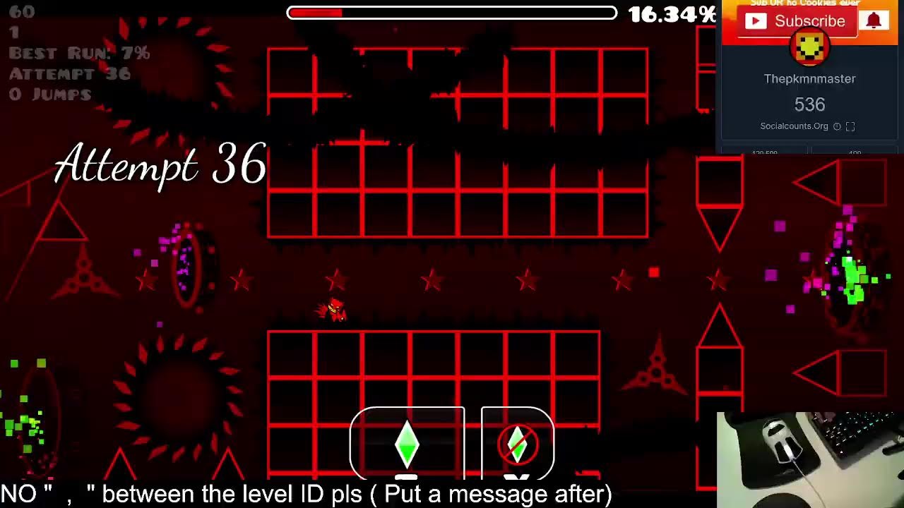 Geometry Dash level requests! (Active) (Handcam at 535 subs) - YouTube