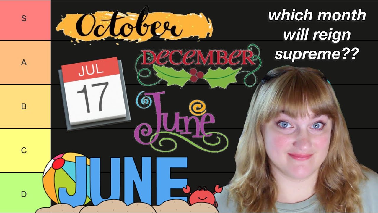 ranking the months of the year - YouTube