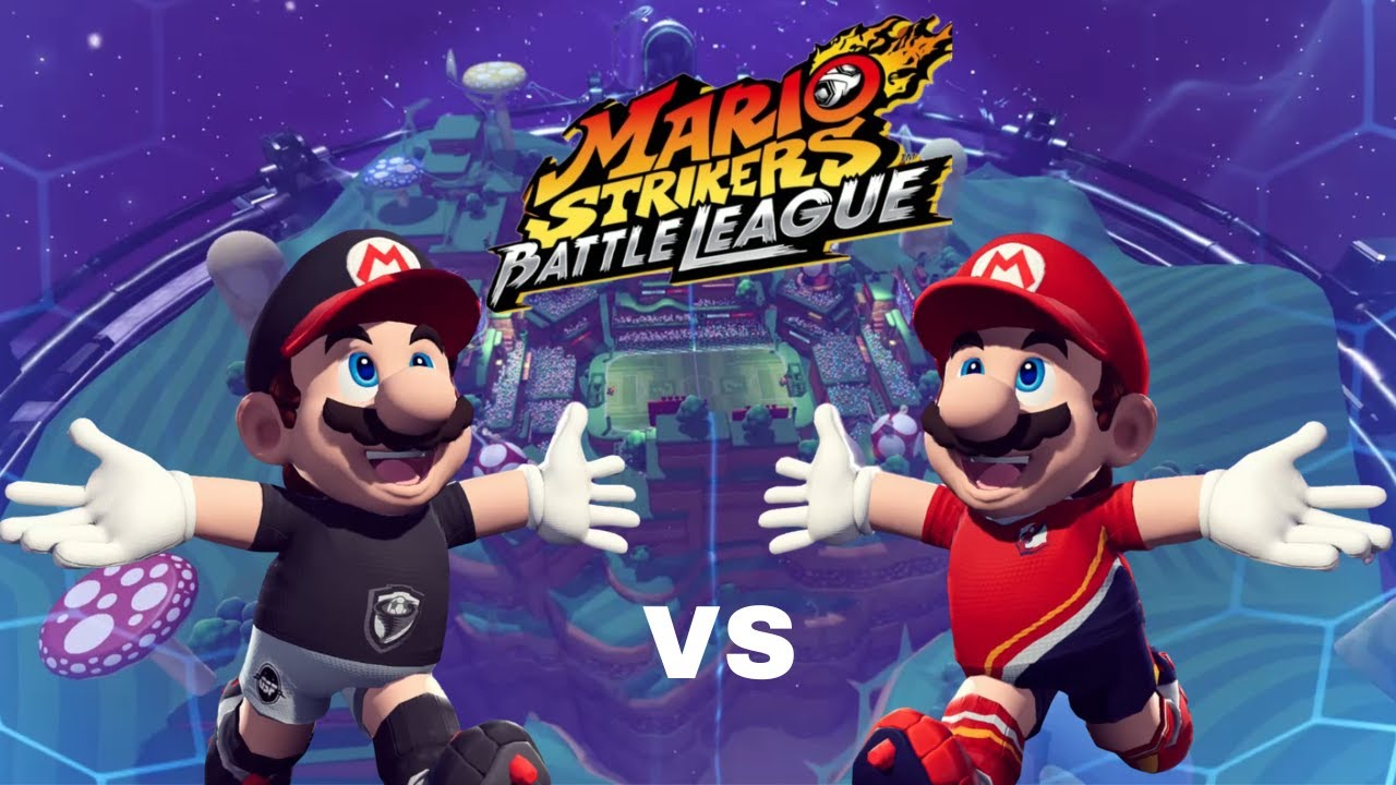 Mario Strikers Battle League - RED MARIO VS BLACK MARIO Gameplay ...