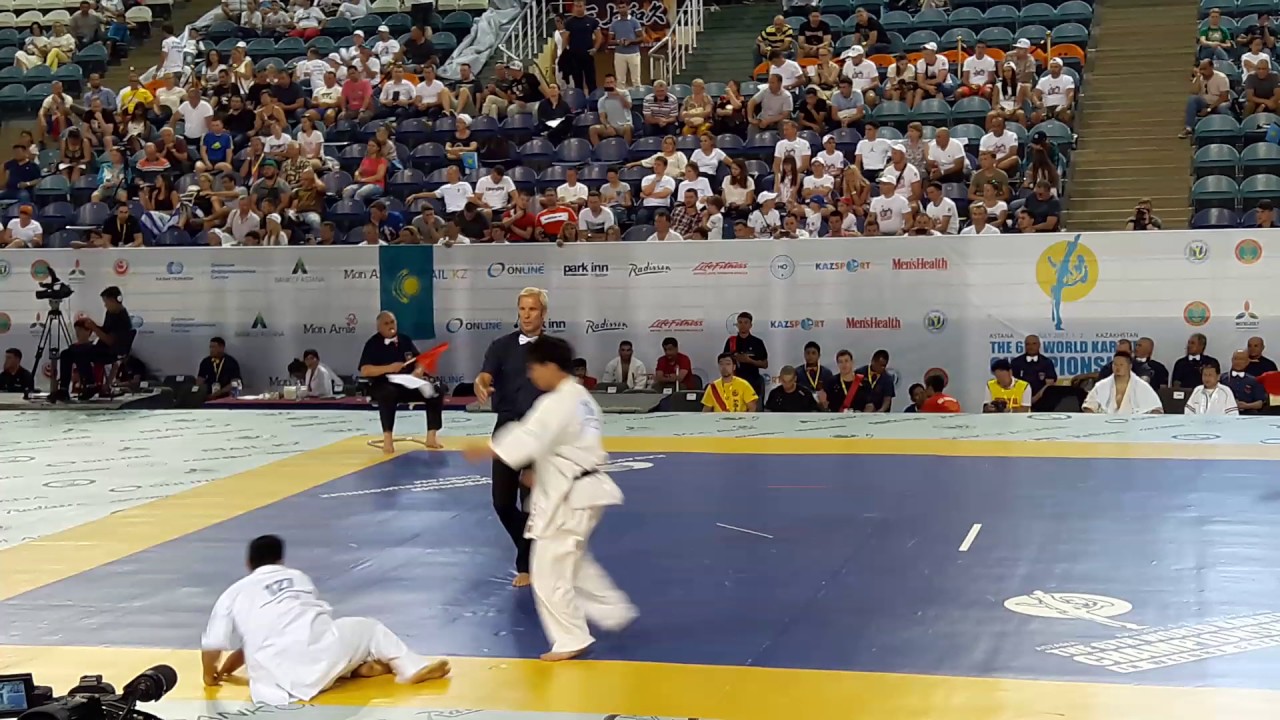 Yuki Maeda vs Mathew Ah Chow. The 6th world karate championship - YouTube