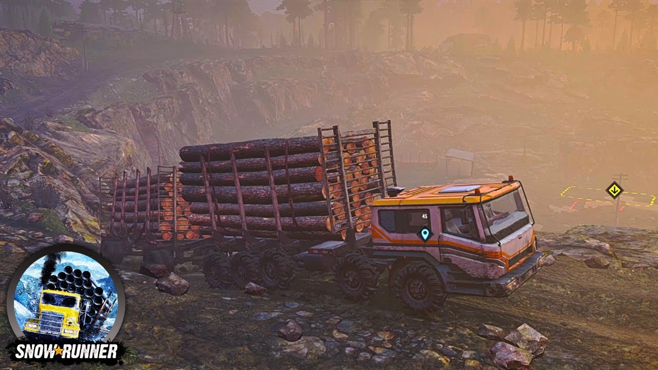 Logging to Quarry | Waterlogged Contract | TAYMYR - Quarry | SNOWRUNNER ...