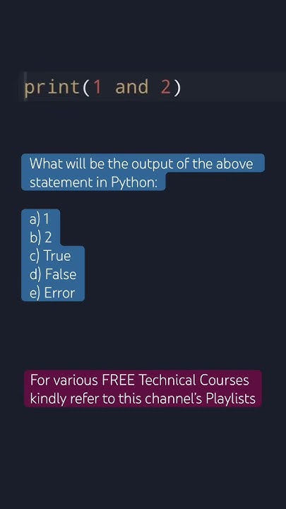 Python Code Snippet-11 #pythonprogramming #pythonmcq - YouTube