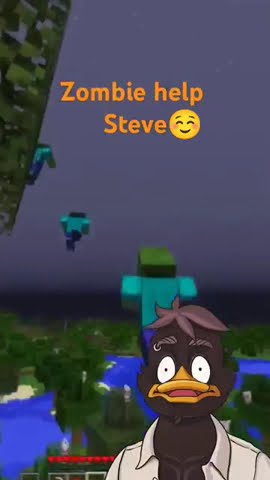 Zombie help Steve ☺☺🥵 #minecraft#public#lifestealsmp # ...