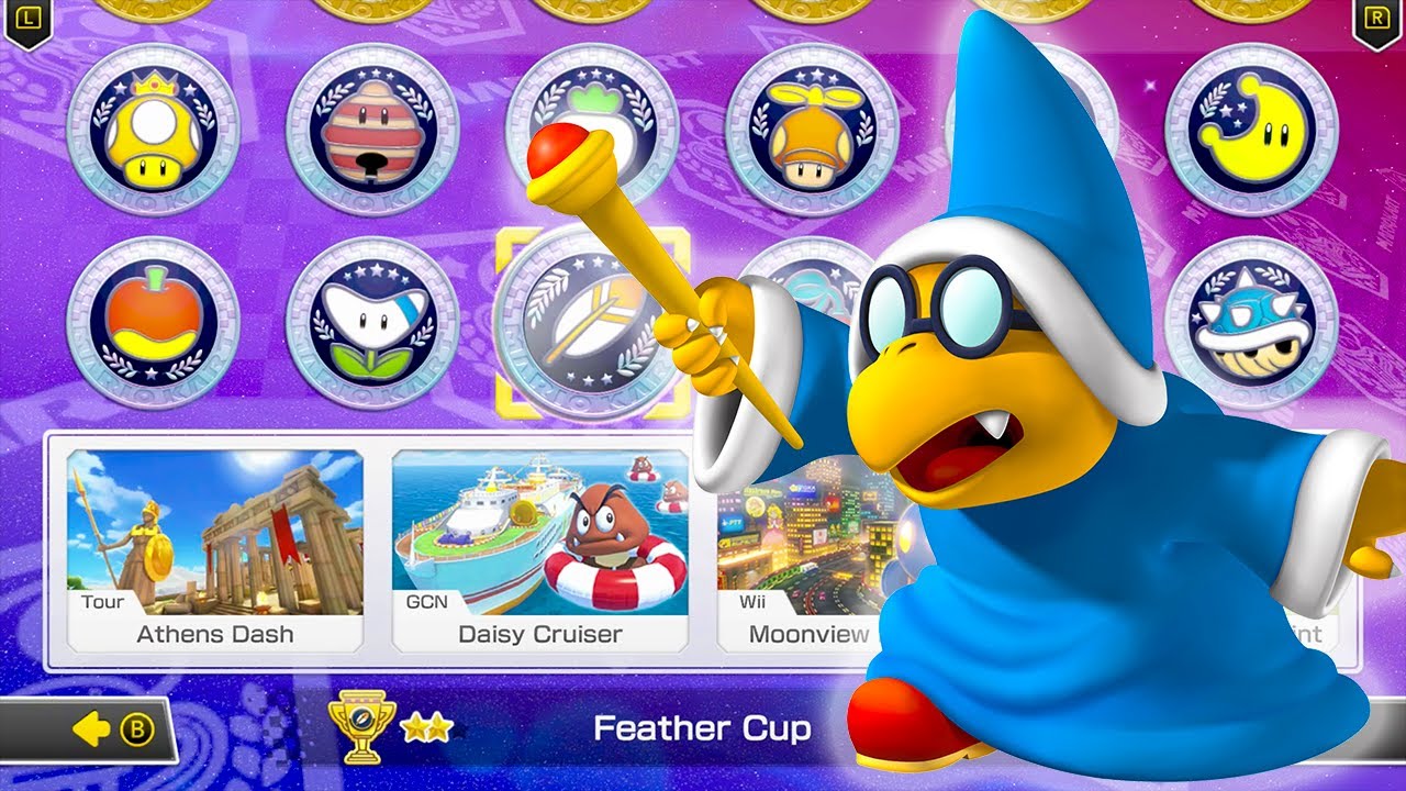 Mario Kart 8 Deluxe DLC Wave 5 | Feather Cup 150cc (Kamek Gameplay ...